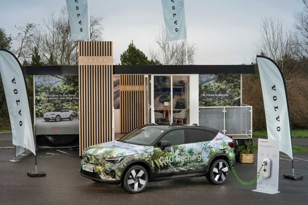 Volvo launches pure electric test drive hub at the Eden Project - Hydra EVC