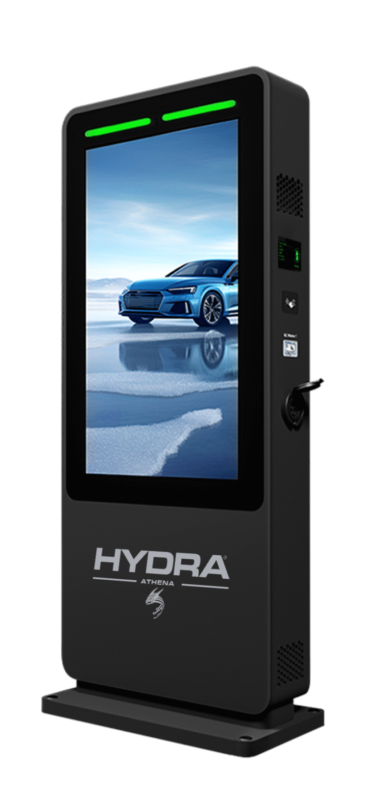 Hydra Athena EV Charger | Public Charging with Digital Display