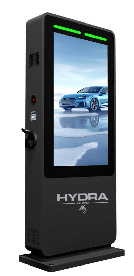 Hydra Athena EV Charger | Public Charging with Digital Display